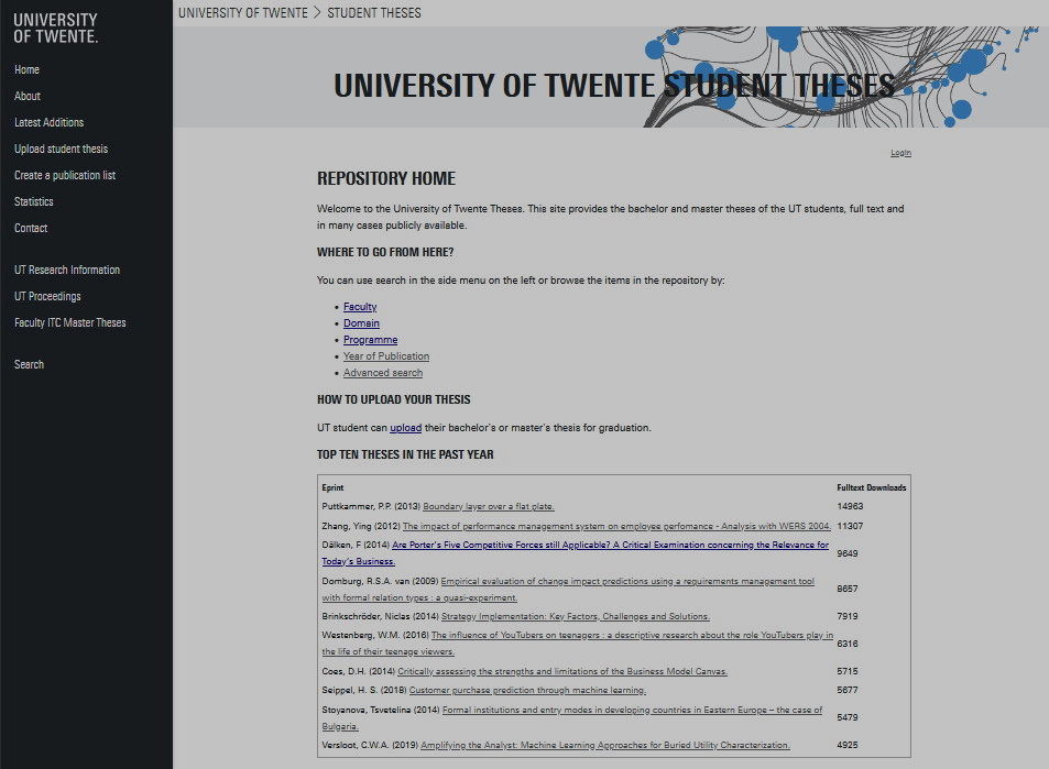 Redesigning the TU Delft Repository for Graduation Theses